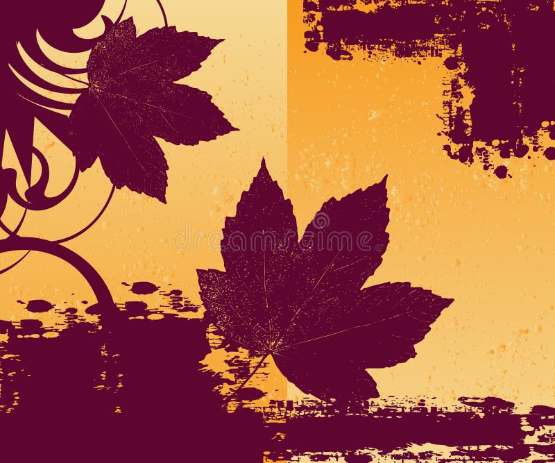 Leaves falling down stock vector. Illustration of botany - 10324315