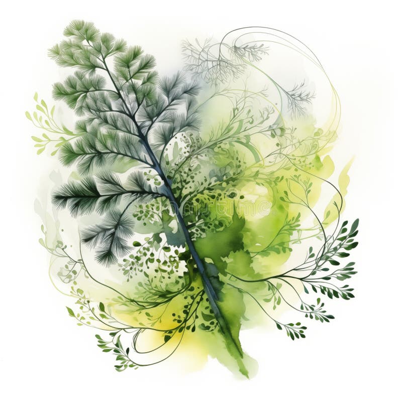 Flower and Leave Pattern Background Generative AI Stock Illustration ...