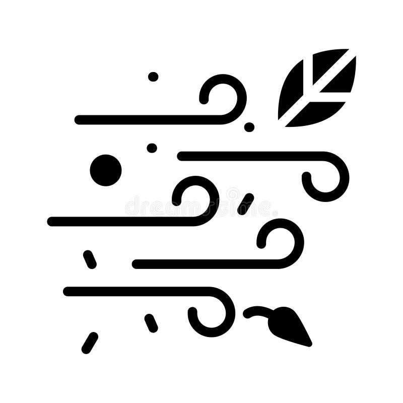 Leaves Flying in Strong Wind, Depicting Windy Conditions Stock ...