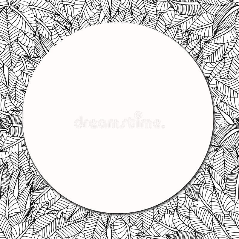 Leaves frame stock vector. Illustration of banner, garden - 59104621