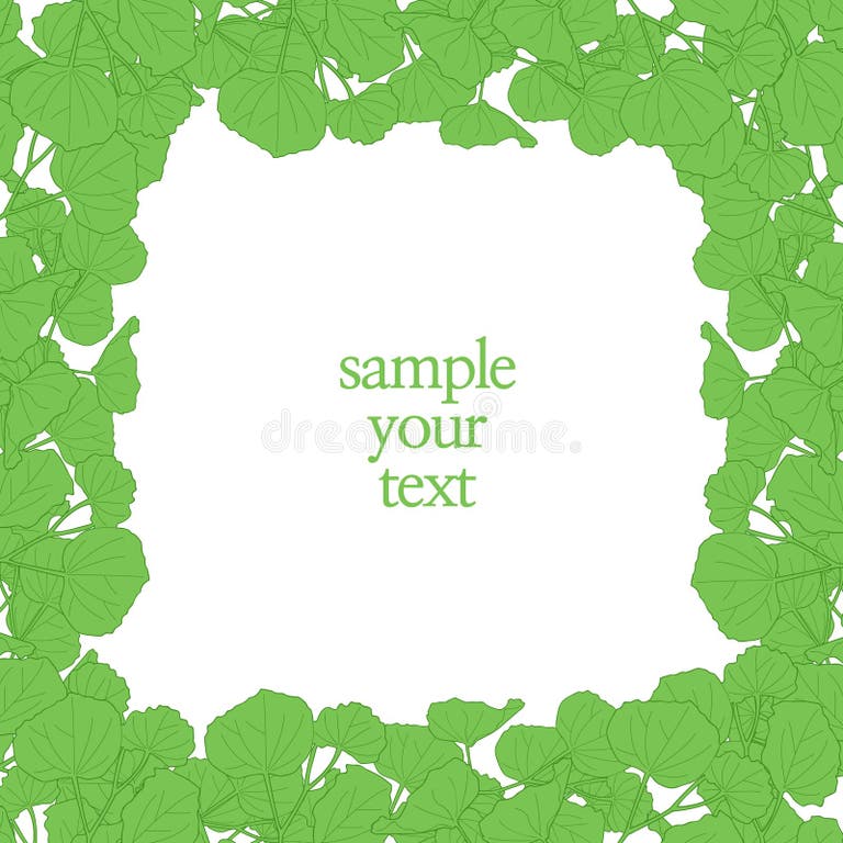 Leaves frame stock vector. Illustration of sketch, plant - 84286796