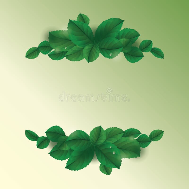 Leaves Frame. Vector Illustration Decorative Design Stock Vector ...