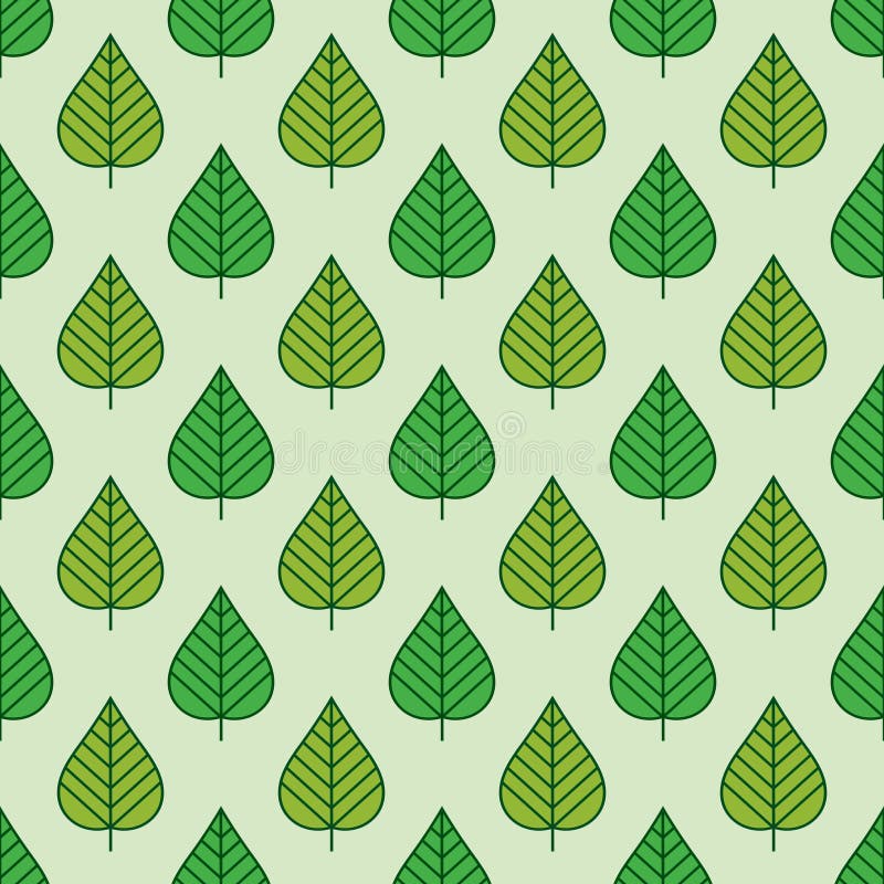 Leaves Green Natural Pattern Stock Vector - Illustration of color ...