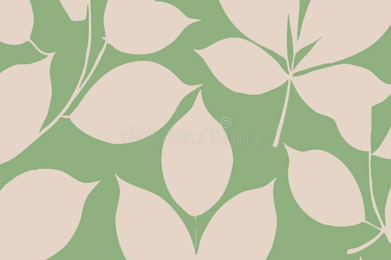 Leaves . Minimalist Background with a Botanical Pattern. Stock ...