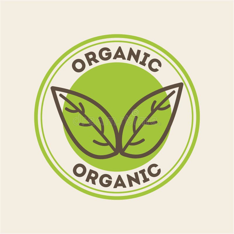 Leaves organic icon stock vector. Illustration of nature - 93311848