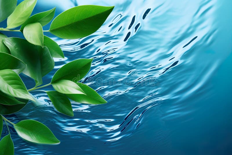 Leaves Over the Water Encapsulates the Essence of a Clean Eco Concept ...