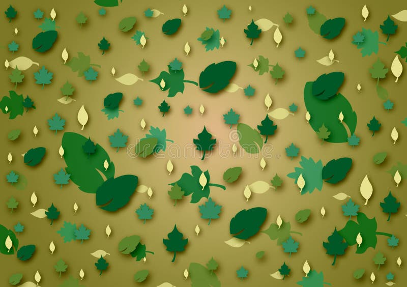 Leaves Pattern Background Wallpaper Design for Layouts Stock ...