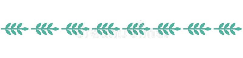 Leaves Pattern Border Design. Vector Illustration Decorative Design ...