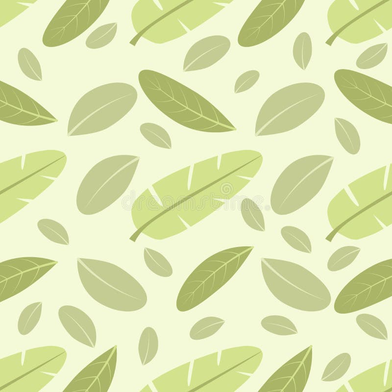Leaves Seamless Pattern Background. Floral Pattern Background Stock ...
