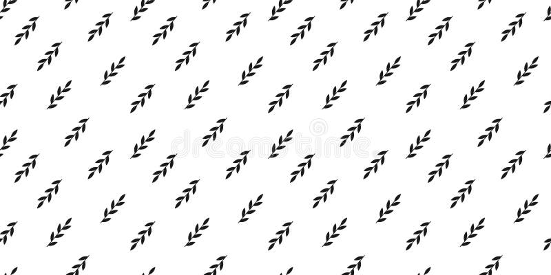 Leaves Seamless Pattern. Branch Texture Stock Vector - Illustration of ...