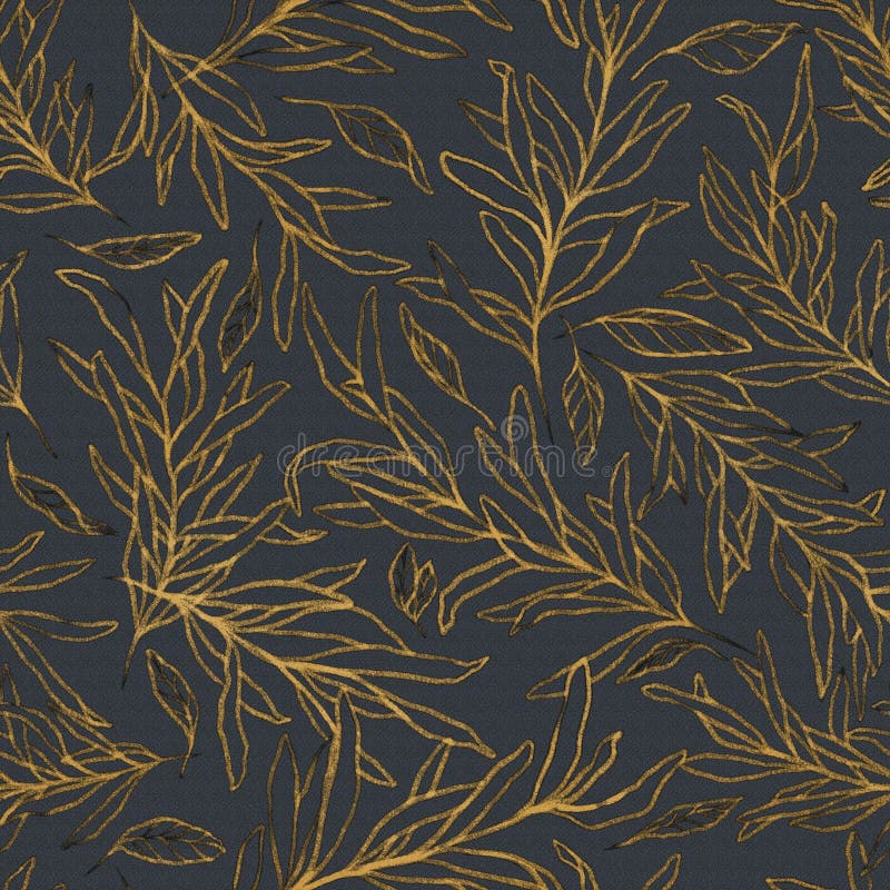 Leaves Seamless Pattern, Floral Pattern, Seamless Botanical Texture ...