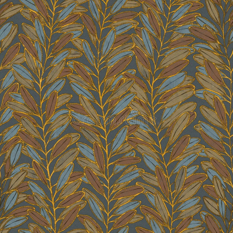 Leaves Seamless Pattern, Floral Pattern, Seamless Botanical Texture ...