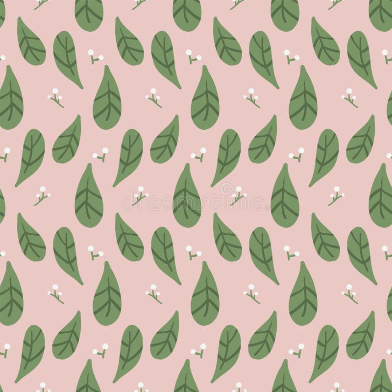 Leaves Seamless Pattern. Foliage Endless Background. Botanic Loop ...