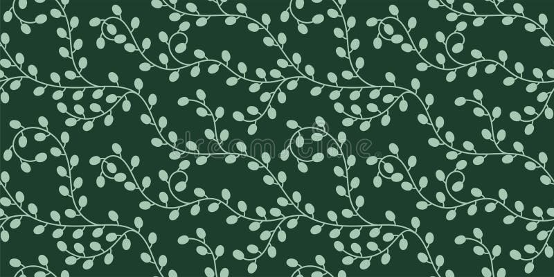 Leaves. Seamless Pattern. Vector Leaf. Hand Drawn Repeating Elements ...