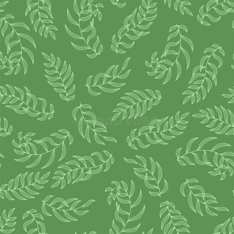 Leaves. Seamless Pattern. Vector Leaf. Hand Drawn Repeating Elements ...
