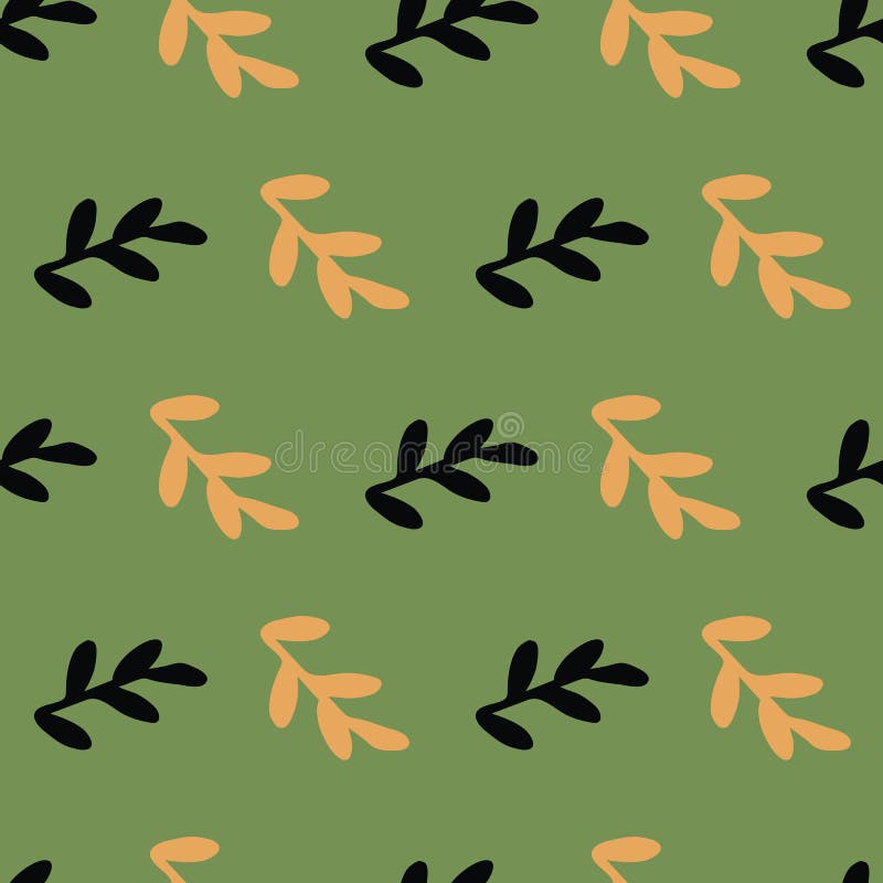 Leaves Seamless Repeat Pattern Background Stock Vector - Illustration ...