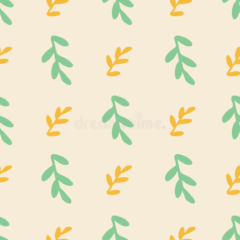 Leaves Seamless Repeat Pattern Stock Vector - Illustration of abstract ...