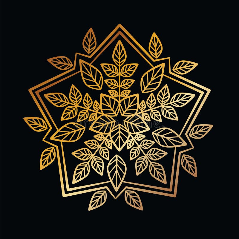 Leaves Star Icon. Logo or Emblem for the Design of the Corporate ...