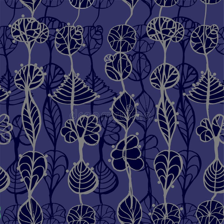 Leaves on a string stock vector. Illustration of green - 236477139