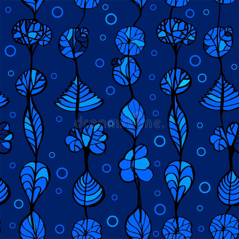 Leaves on a string stock vector. Illustration of decoration - 236477085