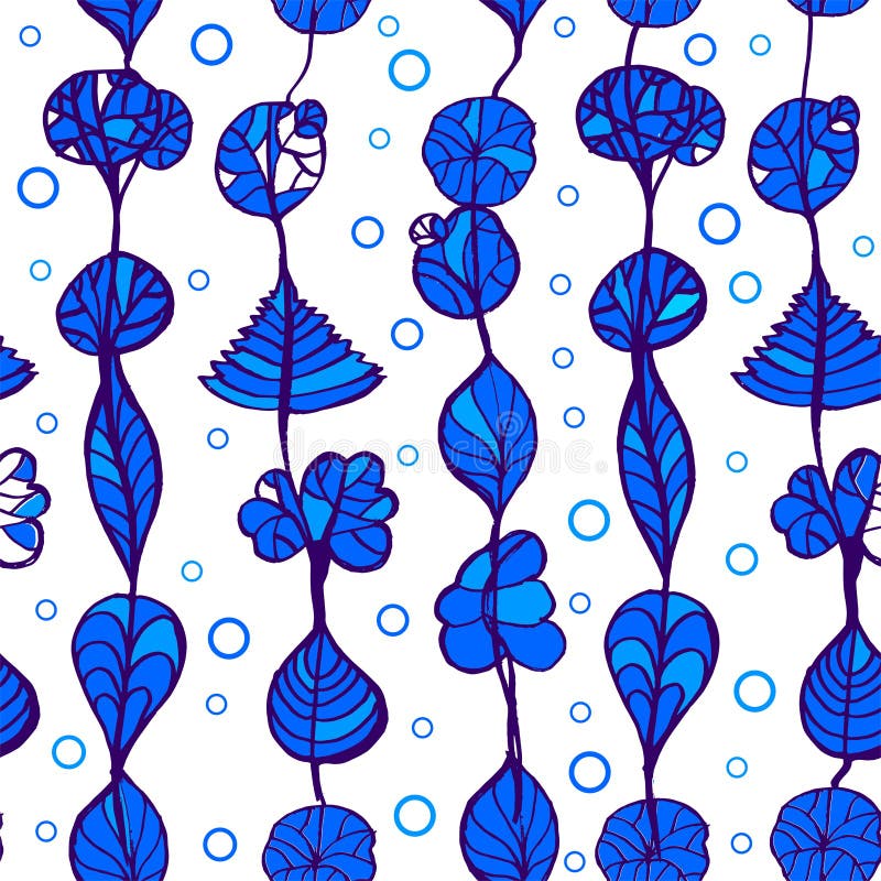 Leaves on a string stock vector. Illustration of herbarium - 236477109