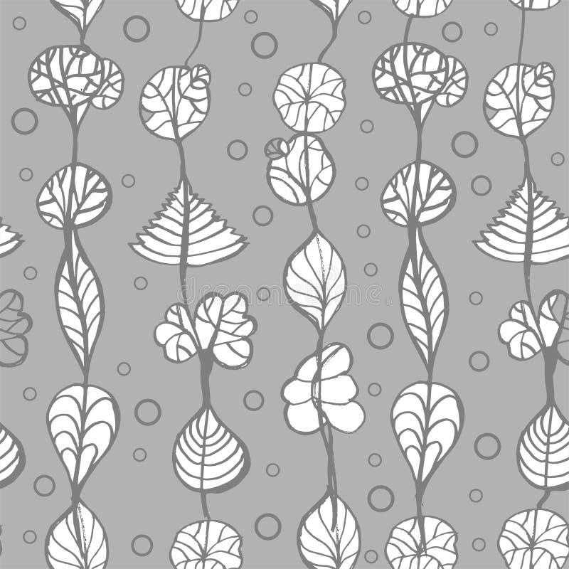 Leaves on a string stock vector. Illustration of background - 236477126