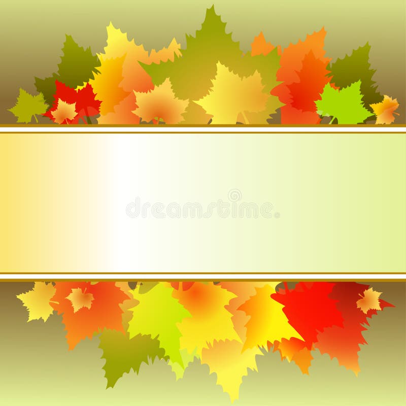Leaves text box stock vector. Illustration of design - 33593615