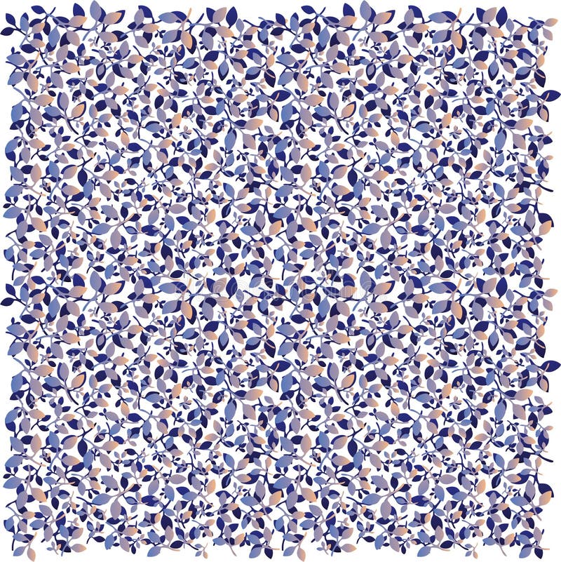 Leaves Texture Pattern. Flora Design Background Stock Illustration ...