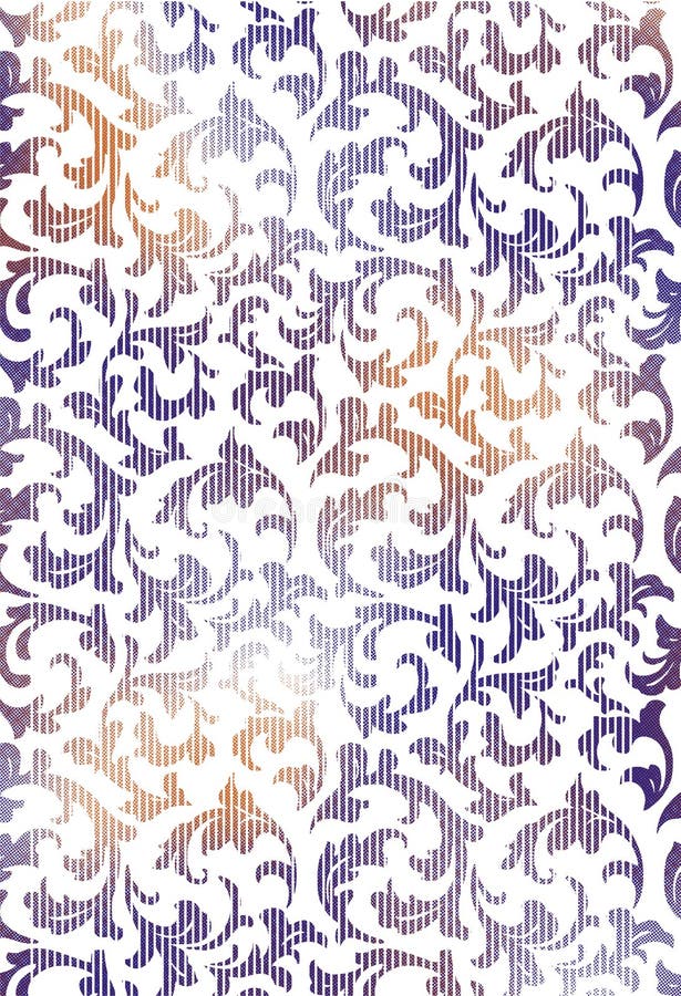 Leaves Texture Pattern. Flora Design Background Stock Illustration ...