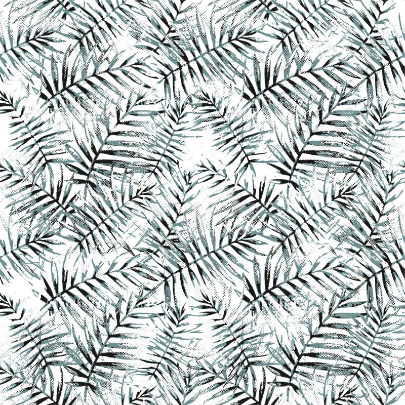 Leaves Texture Pattern. Flora Design Background Stock Illustration ...