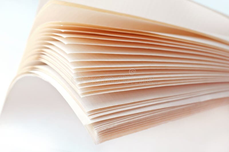 The Leaves are Thick Notebook, the Leaves of a Notebook, Half-open ...