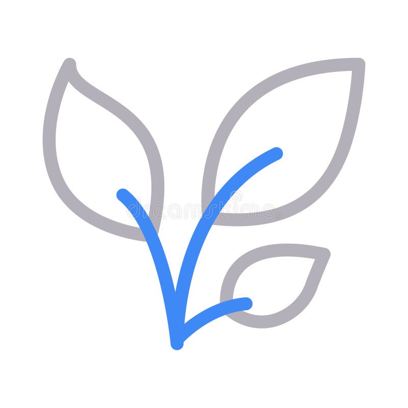 Leaves Thin Line Color Vector Icon Stock Vector - Illustration of ... Leaves Thin Line Color Vector Icon Stock Vector - Illustration of ...