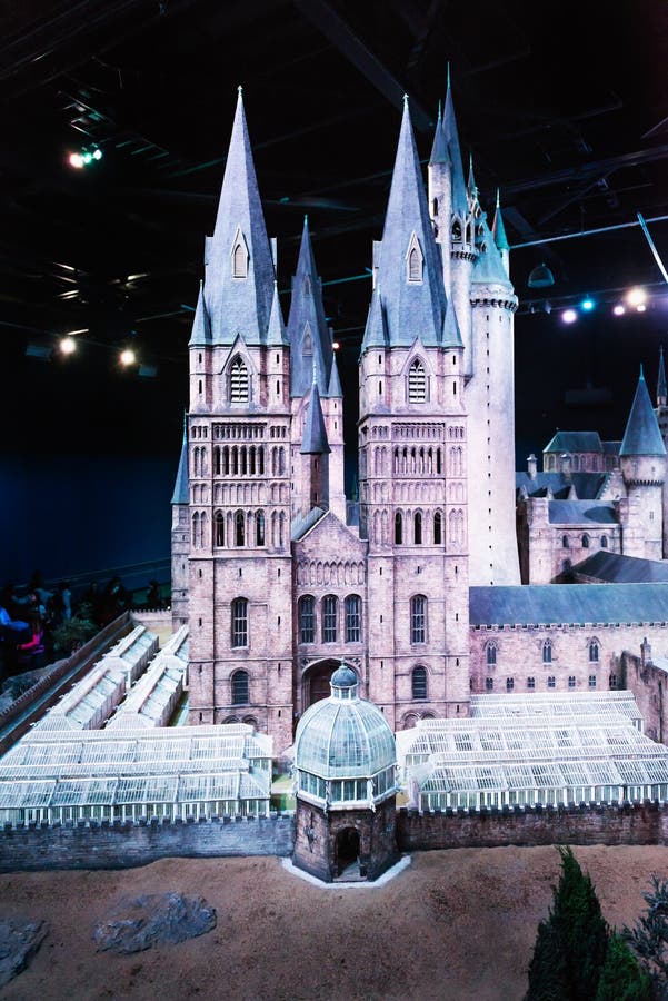A Scale Model of Hogwarts the Warner Brothers Studio Editorial Stock ...