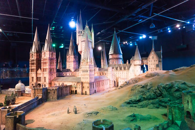 A Scale Model of Hogwarts the Warner Brothers Studio Editorial ...