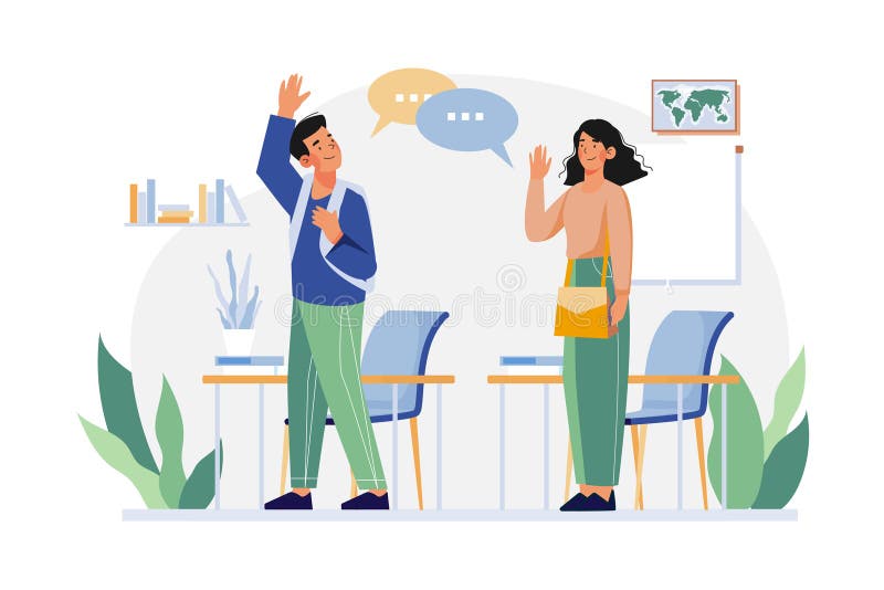 Children Leaving Classroom Stock Illustrations – 29 Children Leaving ...