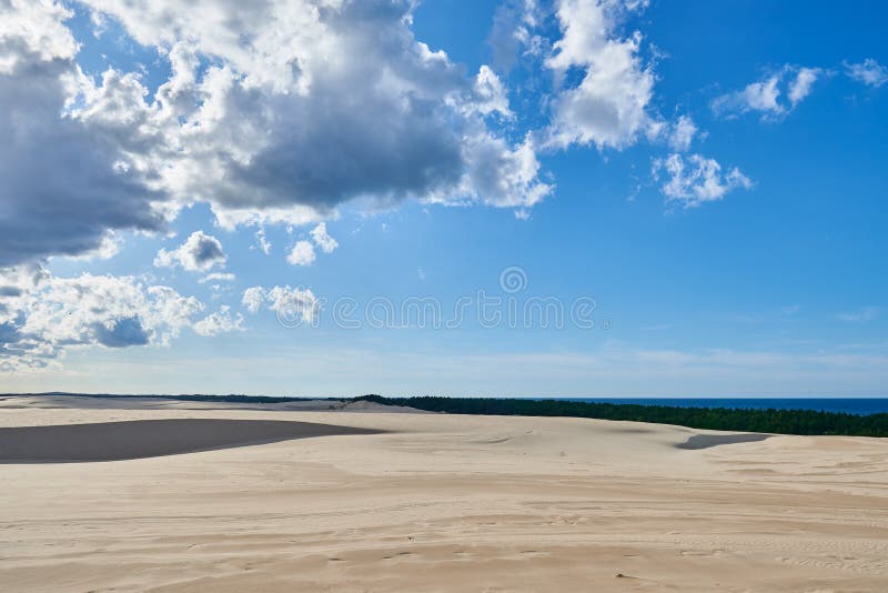 Leba sand dune stock photo. Image of parks, desert, travel - 176298968