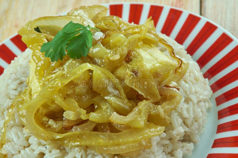 Lebanese Baked Fish with Rice Stock Photo - Image of dorada, baked ...