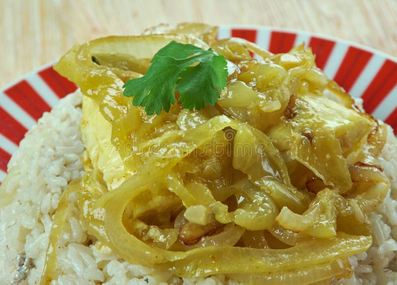 Baked Samak, Samak Harra, Baked Fish, Bhuni Machhalee Stock Image ...