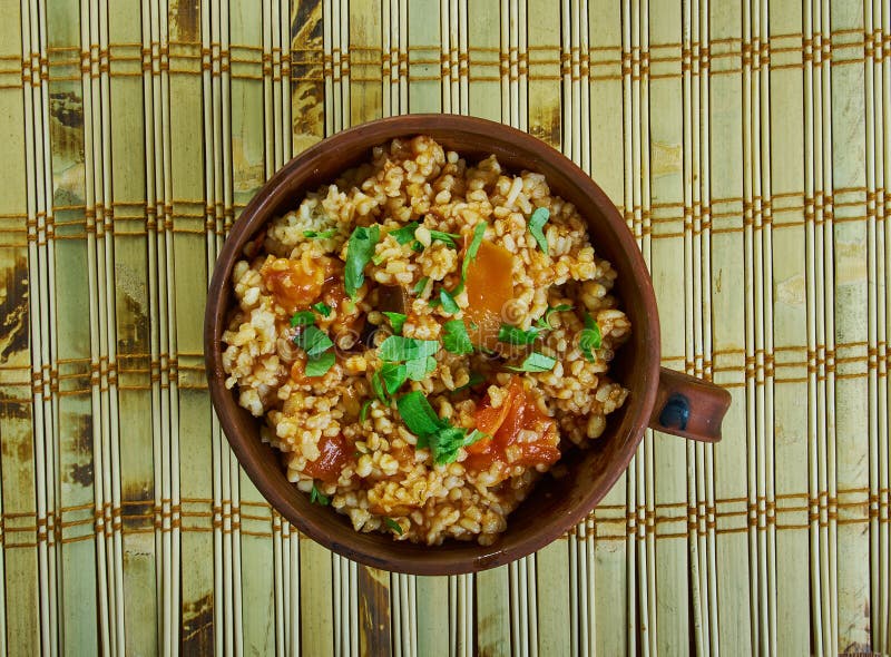 Lebanese Bulgur stock photo. Image of onions, lebanese - 143586844