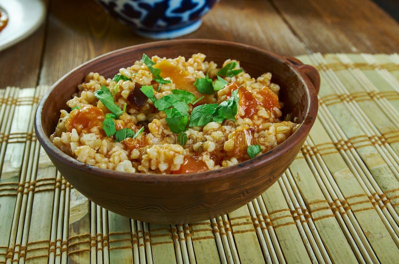 Lebanese Bulgur stock photo. Image of onions, lebanese - 143586844