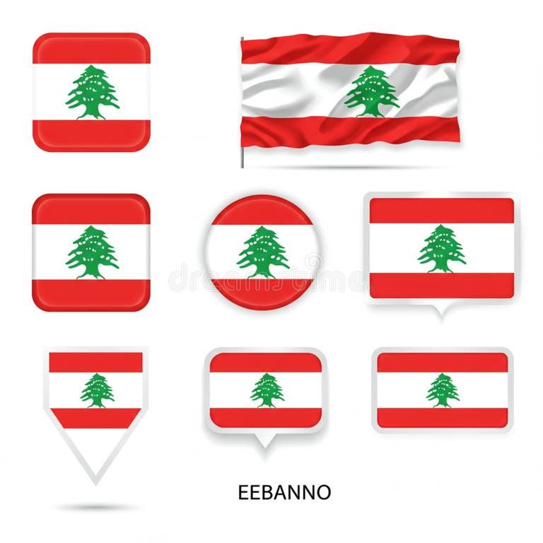 Lebanese Flag Design Stock Illustrations – 1,504 Lebanese Flag Design ...