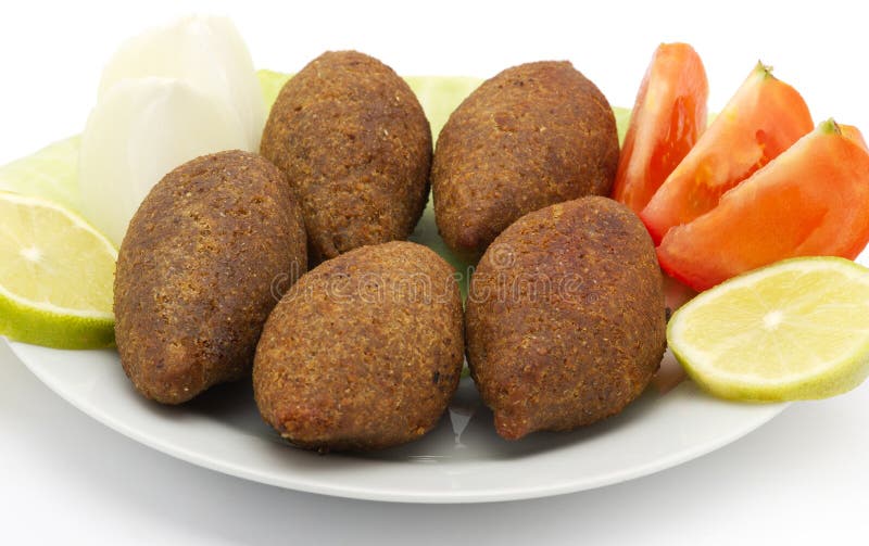 Lebanese Food of Fried Kibe Stock Photo - Image of beef, balls: 27858642