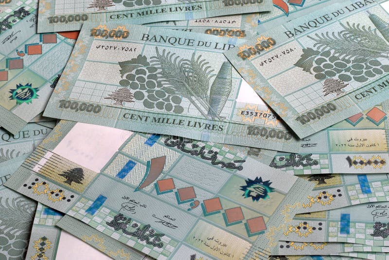 Lebanese Lira stock photo. Image of denomination, banknote - 270460098