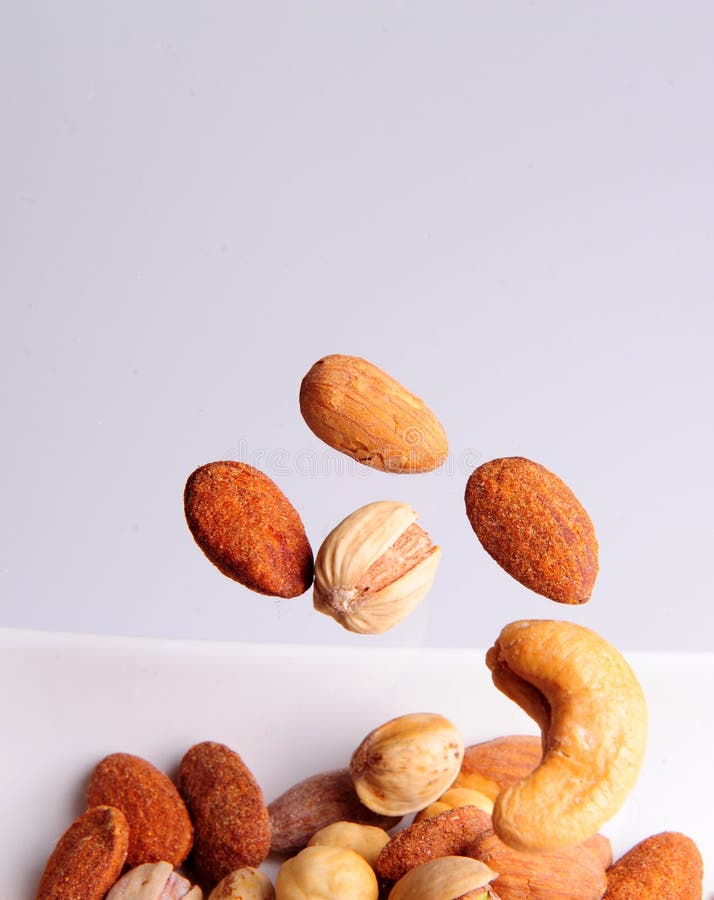 Lebanese nuts flying stock photo. Image of fresh, nuts - 24121968