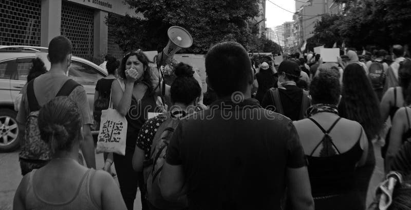 Lebanese People Revolt Again, August 2020 Editorial Stock Image - Image ...