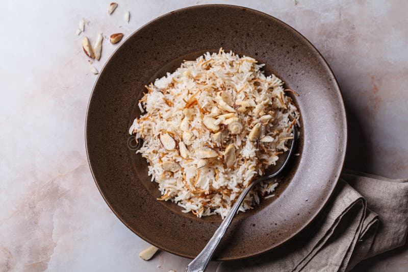 Lebanese rice with noodles stock image. Image of noodle - 364137183