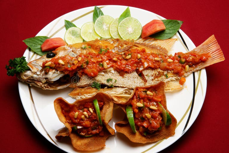 Lebanese Spicy Fish stock photo. Image of fried, lebanese - 20554218