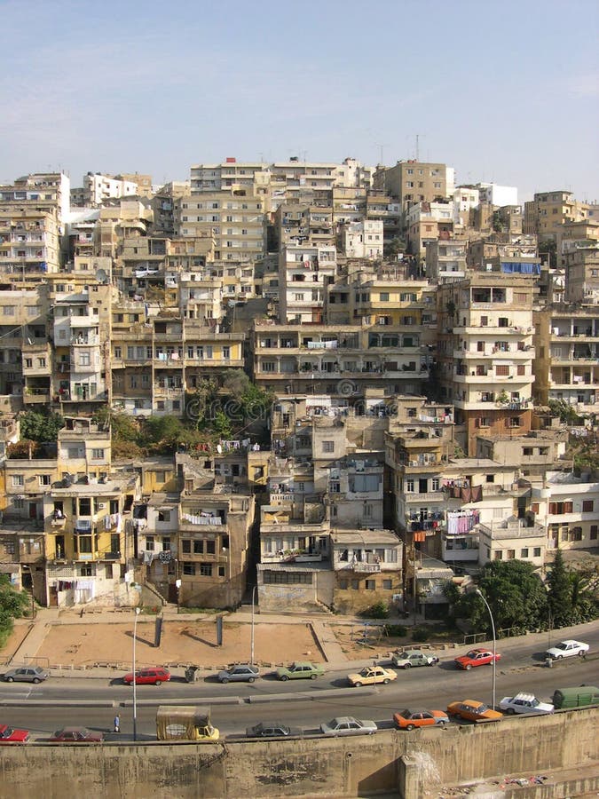 Lebanese town editorial stock photo. Image of town, flat - 148843