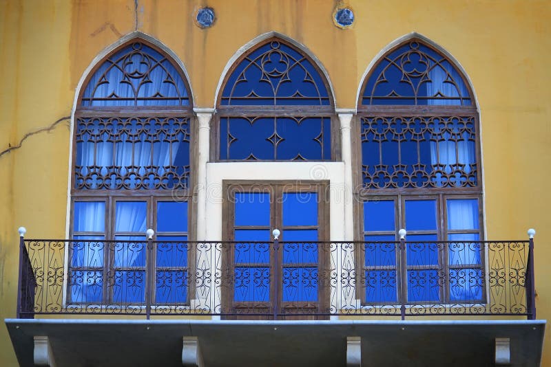 Lebanese Traditonal Windows Stock Photo - Image of exterior ...