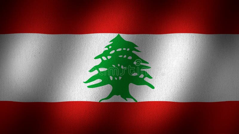 Lebanon Flag Animation Video - 4K Stock Video - Video of national ...